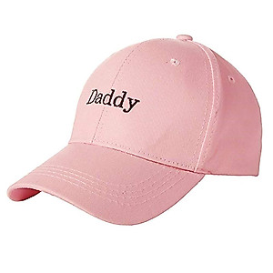 Foetest Cap Adjustable Baseball Cap Daddy Hat Headdress Dad-Cap Hat Sunhat Hip-Hop Flat Snapback Pink