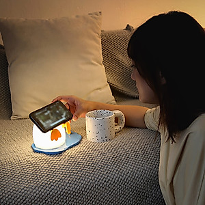 DCQRY Cute Duck Butt Night Light, Animal Silicone Nursery Night Light with Touch Sensor USB Rechargeable Table Lamp Dimming Bedside Lamp for Baby Girls Women Bedrooms Living Room