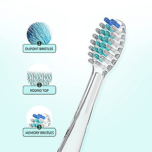 Kids Electric Toothbrushes,Sonic Battery Powered Tooth Brush with Smart Timer,Waterproof Deep Clean for Children and Toddlers Age 3+,Travel with 3 Soft Brush Heads,Cute Colorful LED Light (Green)