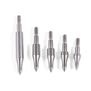 SHARROW 12 pcs Archery Field Points 75/100/125/150/200/250/300 Grain Broadheads Target Practice Field Tips Hunting Arrow Tip Screw-in Arrowhead for Recurve Compound Bow Crossbow (75grain)