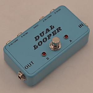 TTONE New True-Bypass Looper Effect Pedal Guitar Effect Pedal Looper Switcher true bypass guitar pedal Light green dual Loop switch