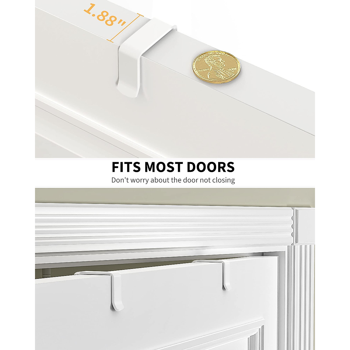 Moforoco White 9-Tier Over The Door Pantry Organizer, Pantry Organization And Storage, Metal Hanging Spice Rack Shelves Door, Home & Kitchen Essentials, Laundry Room Bathroom Organization