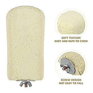 POPETPOP Chinchilla Lava Rock-Rodent Ledge Pet Safe Pumice Chew Toy for Healthy Teeth Lava Stone Pets-Colors Vary