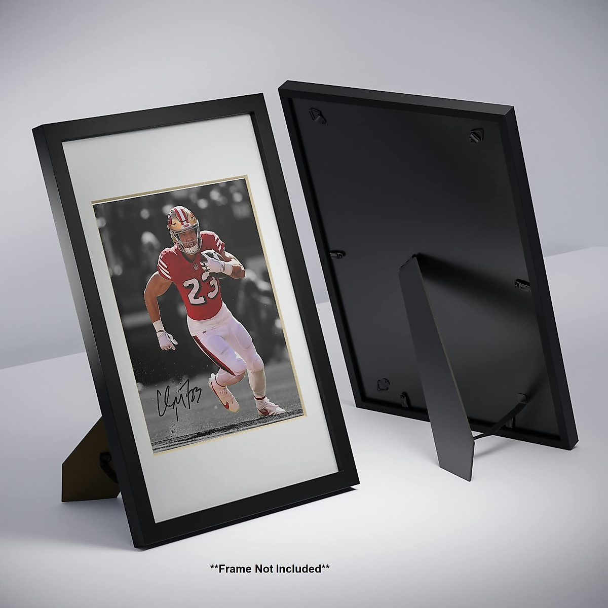 Ikonic Fotohaus Christian McCaffrey Epic Rush Signed Photo Autograph Print Wall Art Home Decor