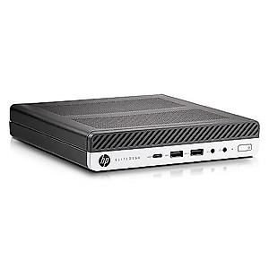 HP EliteDesk 800 G3 Mini Business Desktop (Intel Quad-Core i7-6700T 2.8Ghz, 16GB DDR4 RAM, 256GB SSD, DisplayPort DP, Ethernet RJ-45, Keyboard + Mouse, Windows 10 Professional (Renewed)