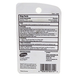 Carmex Lip Balm Tube Classic Medicated 0.35 Ounce 3 Count (10.3ml)