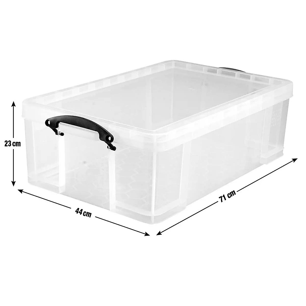 Really Useful Clear 50L Plastic Storage Box 710x440x230mm KING50C
