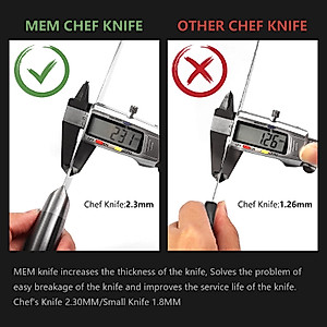 Knife Set, 12 PCS kitchen Knife Sets with Block, Stainless Steel 6 Steak Knives, Chef's Knife, Carving Knife, Santoku Knife, Bread Knife, Utility Knife and Paring Knife with Acrylic Stand, Black