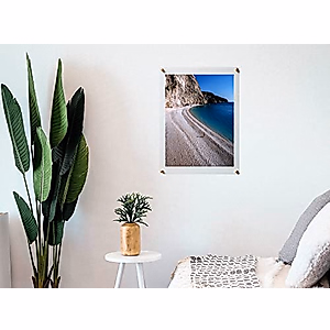 COOL MODERN FRAMES 16x20" Clear Double Panel Floating Acrylic Picture Frame Display with Gold Hardware for Displaying Art and Photos on Wall