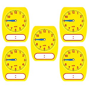 Learning ADVANTAGE-25615 edx Education Write-On/Wipe-Off Clock Dials - Set of 5