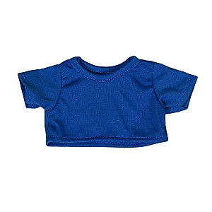 Royal Blue T-Shirt Fits Most 8"-10" Webkinz, Shining Star and 8"-10" Make Your Own Stuffed Animals and Build-A-Bear