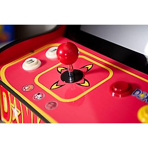 Doc and Pies Arcade Factory Classic Home Arcade Machine - 60 Retro Games - Tabletop and Bartop - Full Size LCD Screen, Buttons and Joystick (Red)