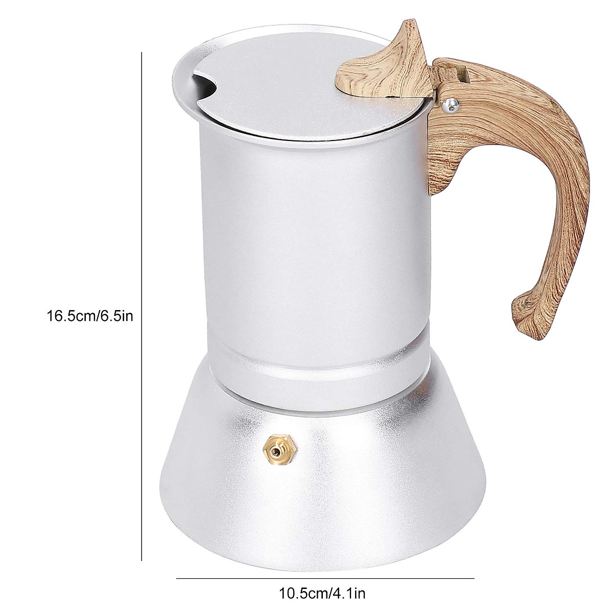 Stovetop Coffee Maker, 150ml Coffee Maker Moka Pot Stainless Steel Coffee Pot Induction Cooker Use Home Supplies