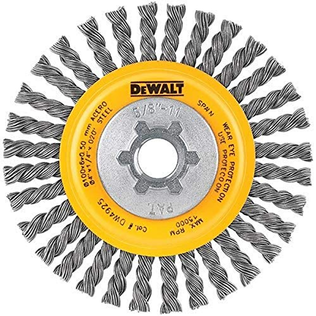 DEWALT DW49201 5-Inch by 5/8-Inch-11 HP .020 Carbon Stringer Wire Wheel