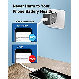 USB C Wall Charger(2 Pack) - 20W USB C Charger PD Fast Charger Block Compatible with iPhone 13