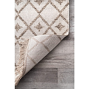 nuLOOM Rosalie Trellis Indoor/Outdoor Area Rug, 5' x 8', Beige