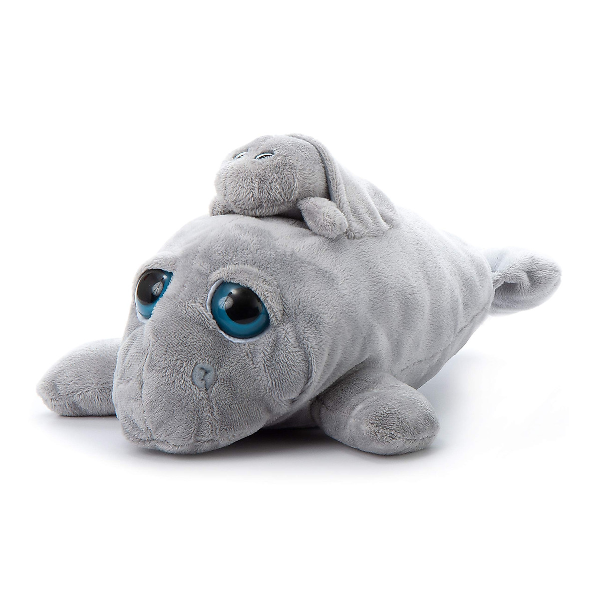 The Petting Zoo Mom and Baby Manatee Stuffed Animal, Gifts for Kids, Pocketz Ocean Animals, Manatee Plush Toy 15 inches