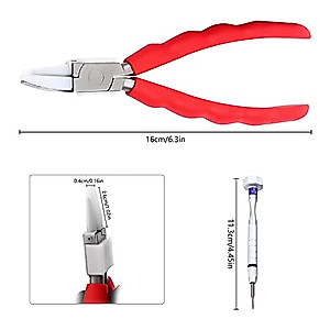8Pcs Optician Optical Tools Kit, Eyeglasses Repair+6Pcs Screwdrivers Pliers Eyeglasses Nose Pad Pliers Glasses Repair Assembling & Adjusting Tools