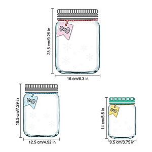 Enkrio 30Pcs Mason Jar Zipper Bags Reusable Food Storage Bags for Snack Nuts Cookies Portable Leakproof Food Saver Bag for Kitchen Travel Camping Picnic Organizer (10S 10M 10L)