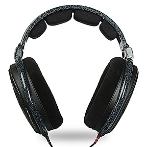 Geekria Fabric Headband Pad Compatible with Sennheiser HD600, HD580, HD650, HD660 S Headphone Replacement Headband/Headband Cushion/Replacement Pad Repair Parts (Black)