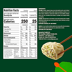 Bibigo Chicken and Vegetable Steamed Dumplings, 6 Oz