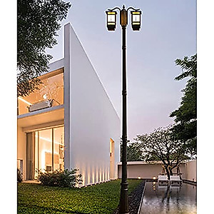 Enlylyog Courtyard Lamp, Outdoor Home, Outdoor Waterproof Garden Villa High Pole Lamp, Community Street Lamp, Commercial Shop Hotel Outdoor Column Head Lamp
