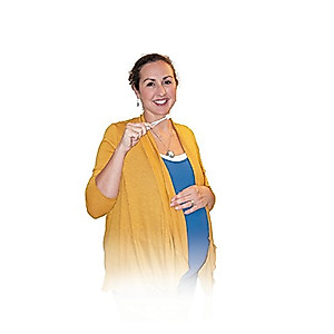 Brilliant Expectant Mom Toothbrush- Extra Soft Toothbrush, 360 Round Head Tooth Brush for Sensitive Teeth and Sensitive Bleeding Gums for Pregnant Moms, Pregnancy Must Haves, White-Lilac-Aqua, 3 Count