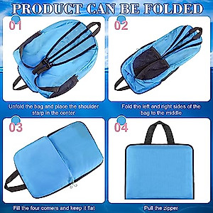 Reginary 24 Pcs Backpack 17" Backpacks Foldable Lightweight Bookbags Student Outdoor Travel School Book Bag with Storage Bag (Blue)