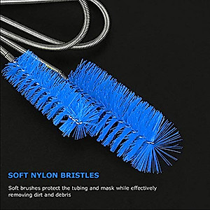 Brush Diameter 15mm 19mm -CPAP Tube Cleaning Brush-Suitable for Most CPAP Hose Type (Blue)