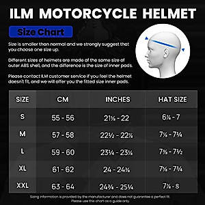 ILM Modular Motorcycle Helmets for Adults Men Full Face Flip up Pinlock Compatible DOT Model 909 (Matte Black, L)