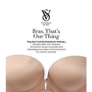 Victoria's Secret Very Sexy Bombshell Strapless Push Up Bra, Adds 2 Cups, Bras for Women, Black, 34B