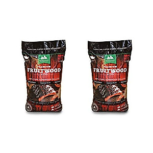 Green Mountain Premium Fruitwood Pure Hardwood Grilling Cooking Pellets (2 Pack)