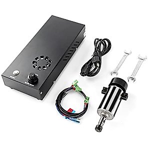 FoxAlien CNC Upgrade Kit 300W DC Spindle Milling Motor for Masuter, Masuter Pro, 3018-SE V2 CNC Router Engraving Machine with Integrated Control Box Speed Adjustable