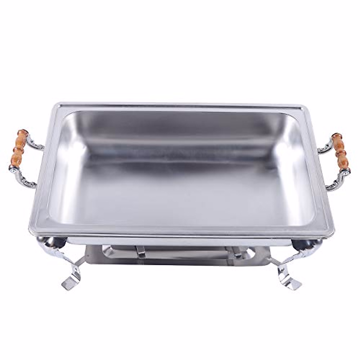 Electric Chafing Dish Buffet Set,Stainless Steel Warming Container,Chafing Dish Food Warmer,Food Insulation,Rectangular Buffet Server Pan,Suitable for Buffet,Wedding and Other Banquet Events