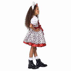 California Costumes Hello Kitty Classic Party Dress, Child Small, White/Red