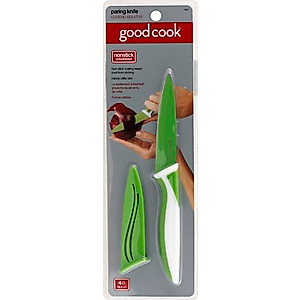 Goodcook 4-inch Nonstick Paring Kitchen Knife, Green