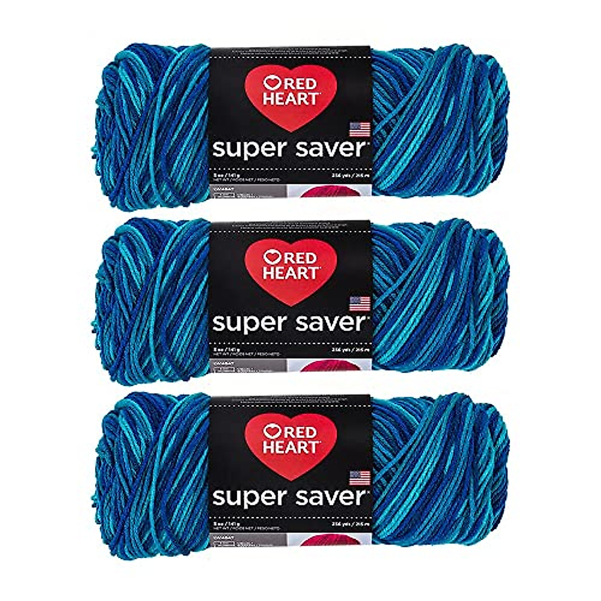 Red Heart E300-3944 Red Heart Super Saver Yarn - Macaw