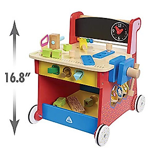 Early Learning Centre Wooden Activity Workbench, Imaginative Play, Hand Eye Coordination, Physical Development, Kids Toys for Ages 12 Month, Amazon Exclusive