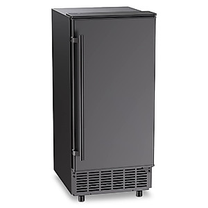 ADT Under Counter Ice Maker 80lbs/ 24H daily Built-in Ice Machine with Drain Pump,24H Timer Self-Cleaning Freestanding Ice Cube Machine for Commercial and Home Use