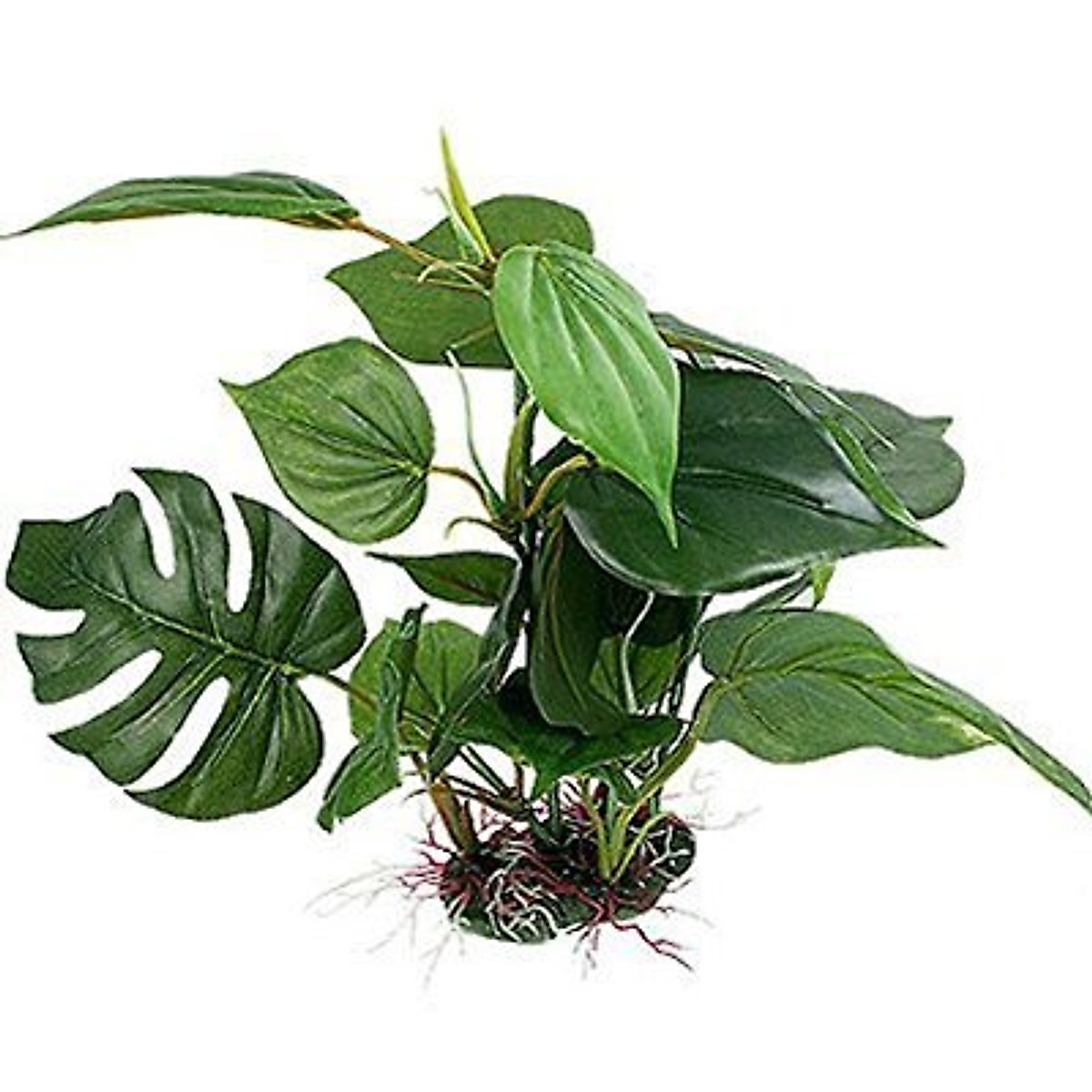 CNZ® Aquarium Fish Tank Green Lifelike Underwater Plastic Plant Aquatic Water Grass Decor (Large, 13-inch)