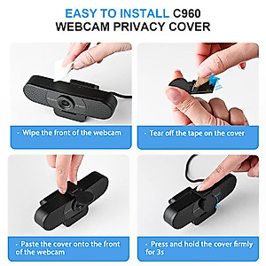 1080P Webcam with Microphone, C960 Web Camera, 2 Mics Streaming Webcam, 90°View Computer Camera, Plug and Play USB Webcam for Online Calling/Conferencing, Zoom/Skype/Facetime/YouTube, Laptop/Desktop