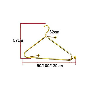 Hanger-Shaped Clothing Display Rack,Wall Garment Storage Rack,Coat Rack Hanger Storage for Clothing Store-80/100/120cm (Size : 803257cm)