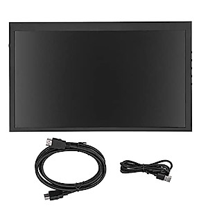 10.1in Monitor, Built in Speaker 170 Degree Full Viewing Angle IPS Normally Black Monitor HD Multimedia Interface High Resolution for Industrial Equipments (Capacitive Touchscreen)