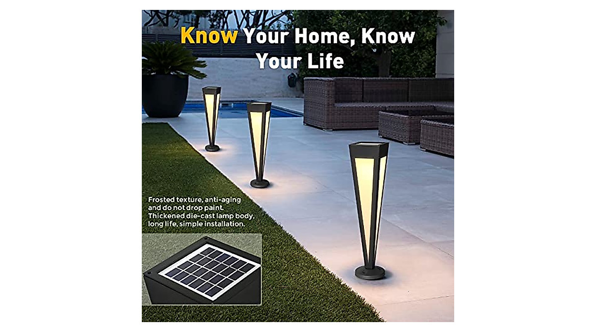 MVBT Outdoor Solar Pathway Light | Waterproof Garden LED Lighting