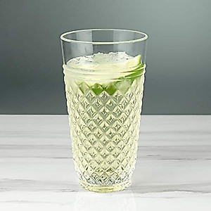 PG Drinkware Collection - Premium Quality Super Clear Acrylic 20oz Plastic Water Tumblers - Set 4