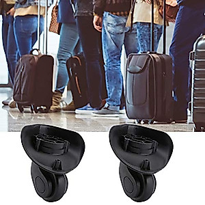 2Pcs Luggage Suitcase Wheel Left and Right Luggage Suitcase Swivel Wheels Replacement Accessory for Trolley Suitcase