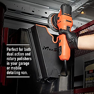 Maxshine Car Polisher Holder (Single) – Wall Mounted Holder, Perfect & Finest, V-Shaped with deep Depth and Rubber Edges, Durable, Anticorrosion, Make Your Space Neat and Save Your Valuable Space