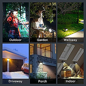 Solar Spotlight, 34 LEDs Solar Landscape Lighting, IP67 Waterproof Solar Lights & 3 Modes Solar Powered Spotlights, Dark Sensing Auto ON/Off for Yard Garden Walkway and Pool 2 Pack