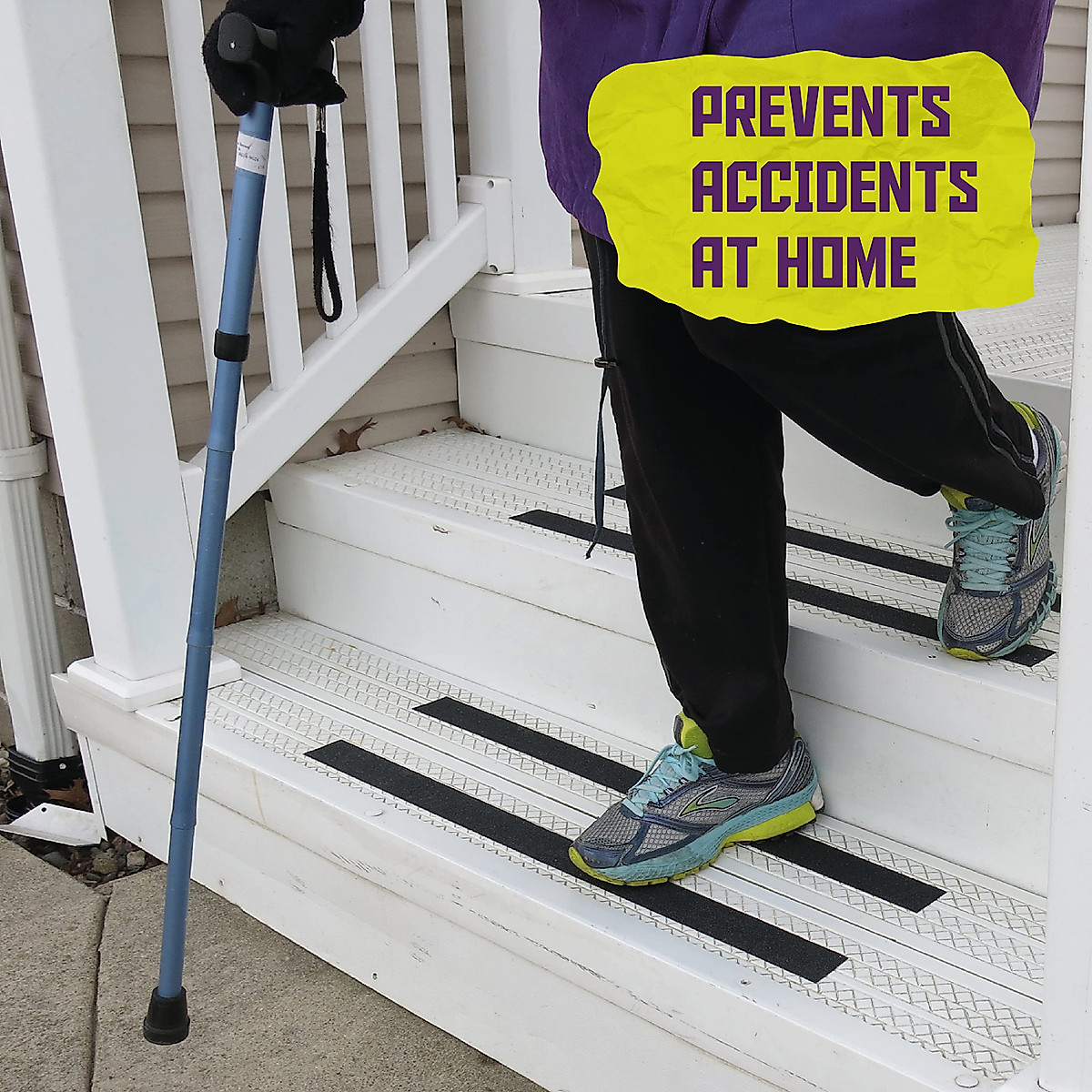 ATack Anti Slip Tape, Black, 4" x 30 Feet, Safety Track Tape Pet-Safe, Hypo-Allergenic, Weather Proof and Non Skid Indoor and Outdoor Safety Traction Tape