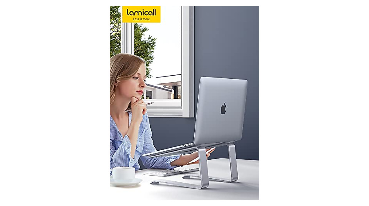 Lamicall Ergonomic Aluminum Laptop Stand for Desk | 10-15.6''